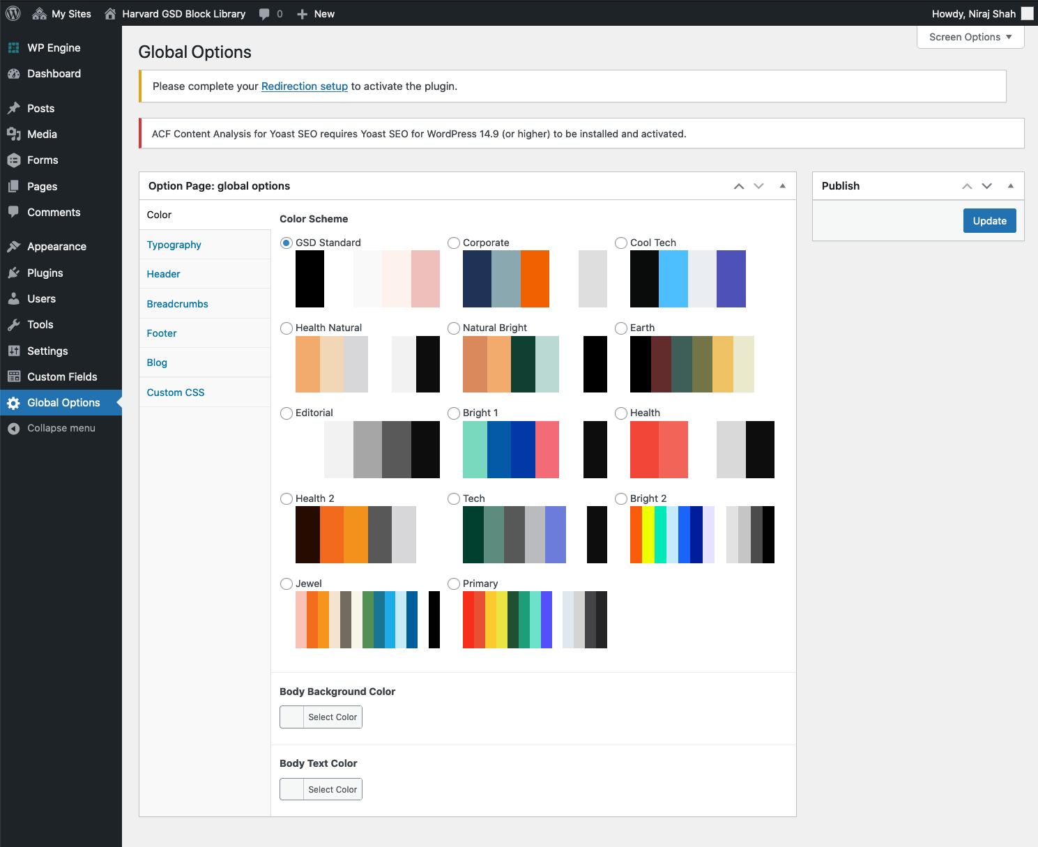 Color - Harvard GSD Site Builder